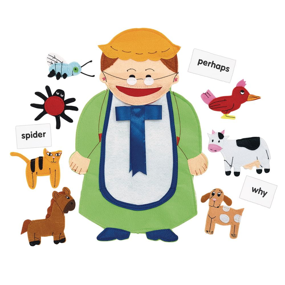 Excellerations There Was An Old Lady Felt Story Pieces - Walmart.com