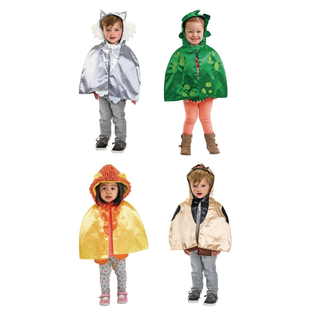 Excellerations Toddler Animal Capes with Hoods Set of 4 - Walmart.com