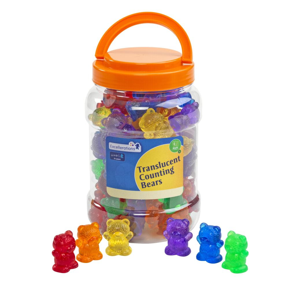 Excellerations Translucent Bears - 72 Pieces - Walmart.com