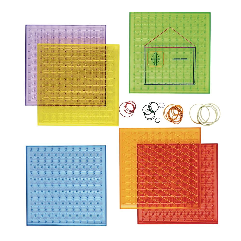 Excellerations Translucent Geo Boards - Set of 6 - Walmart.com