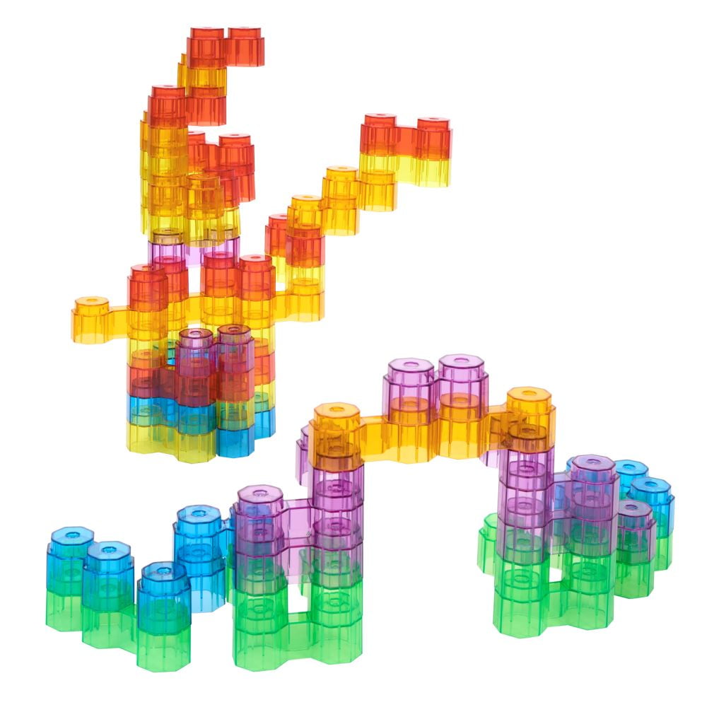 Excellerations Translucent Rainbow Octagon Stackers - Set of 60 ...