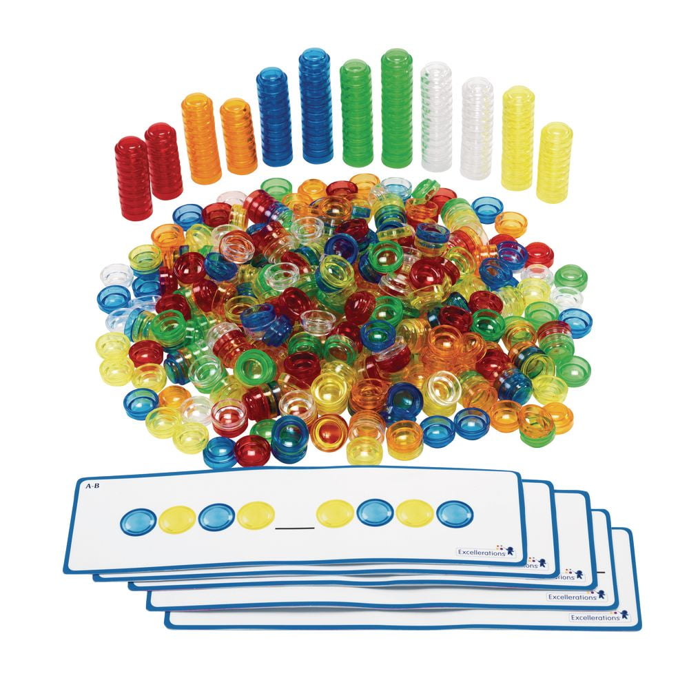 Excellerations Translucent Stackable Counters - 500 Pieces - Walmart.com