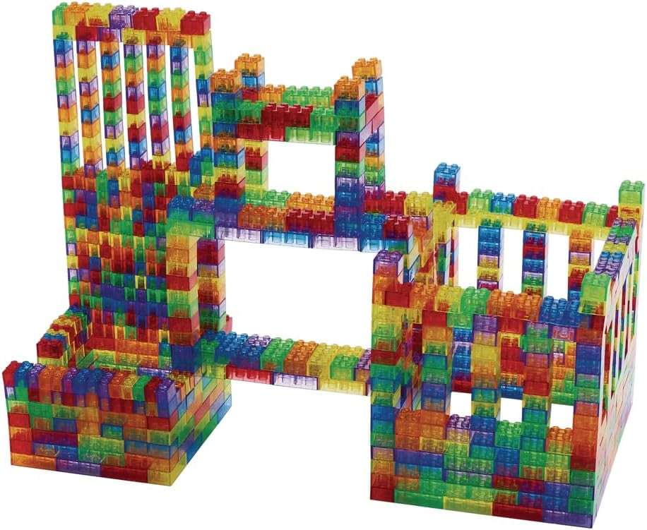 Excellerations Translucent Standard Building Bricks, 810 Pcs with ...