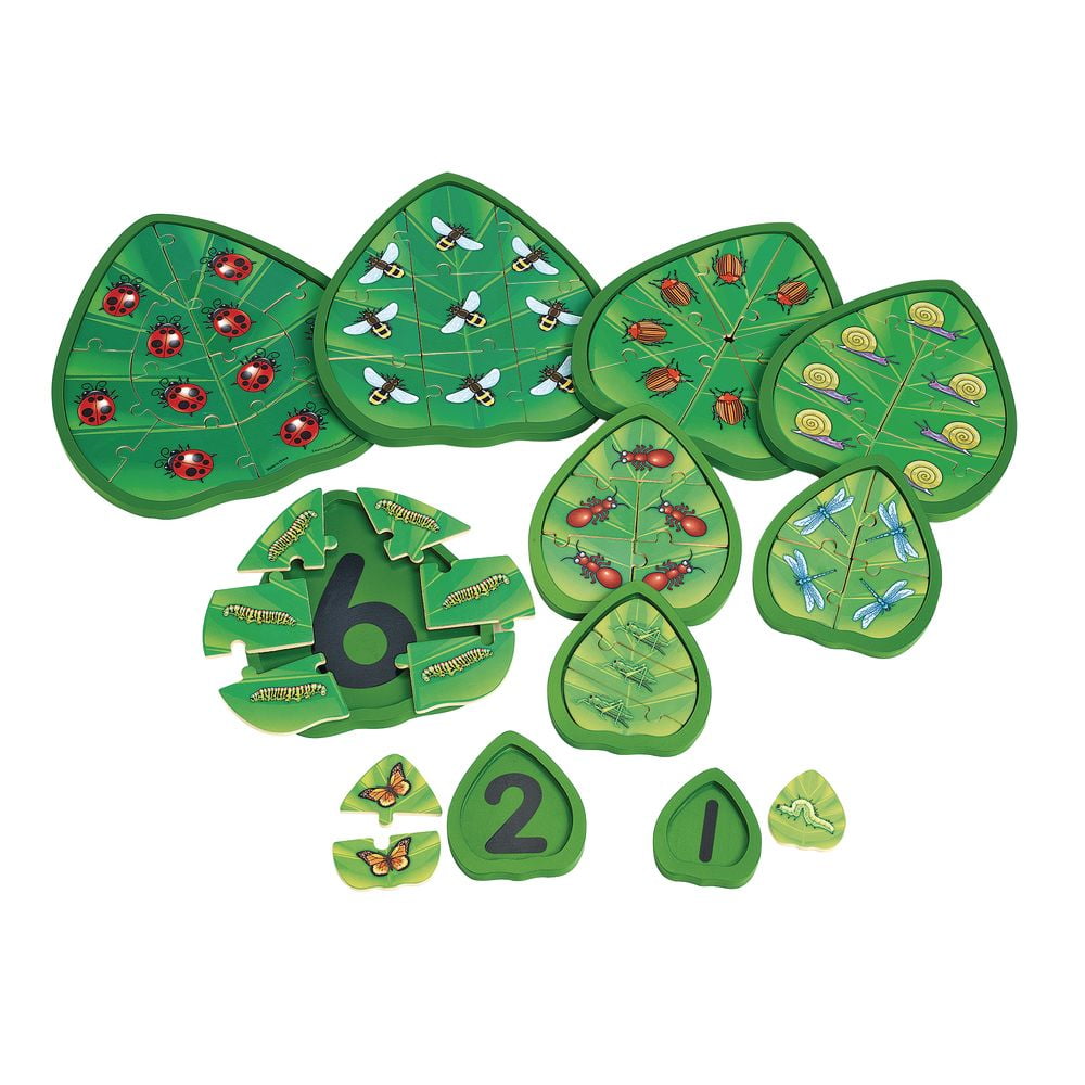 Excellerations Wooden Counting Critters Puzzles - Set of 10 - Walmart.com