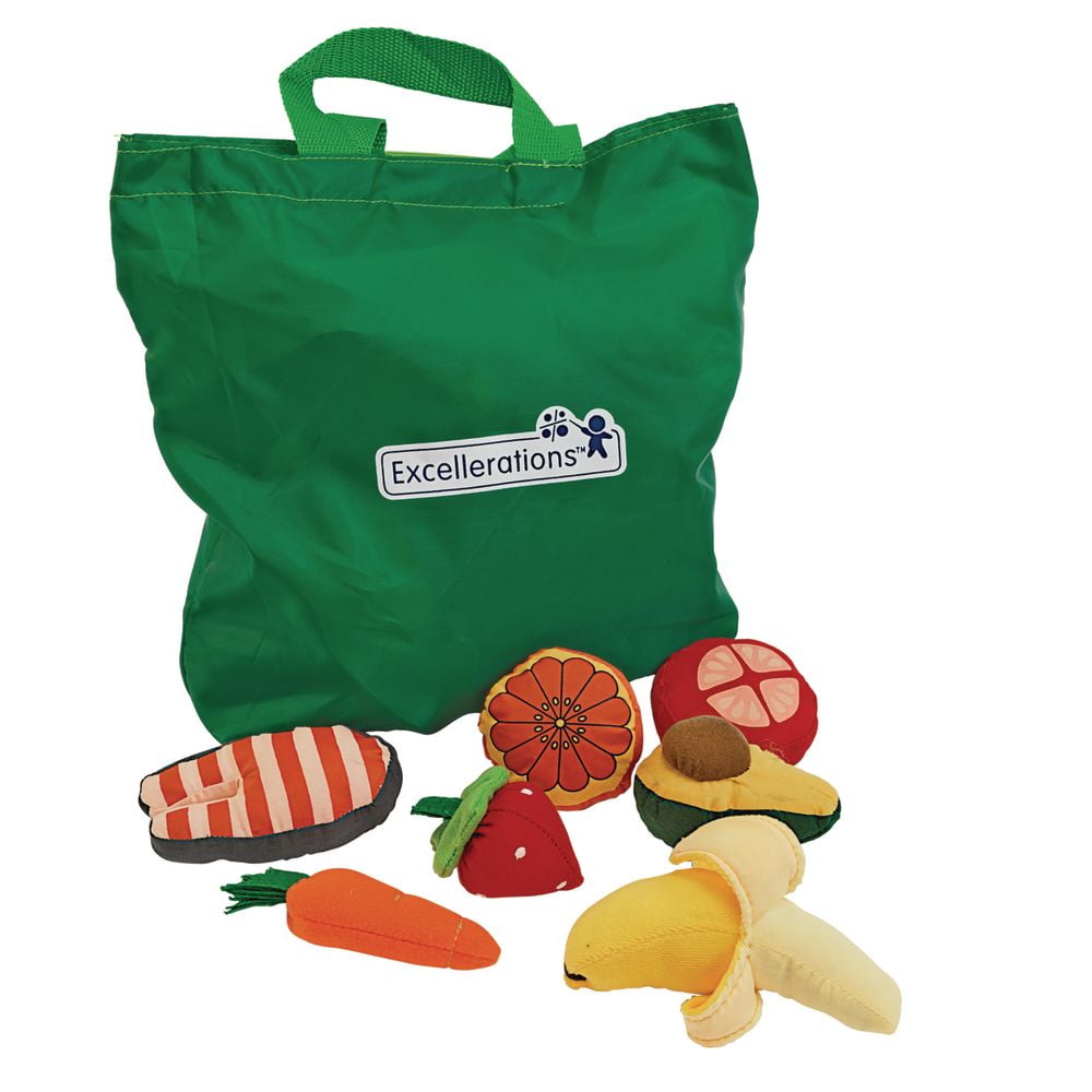 Excellerations Yummy Plush Pretend Play Food - 25 Pieces - Walmart.com