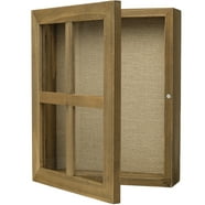 Carbonized Black Shadow Box Frame Real Glass Window Door with Hinge 8 x ...