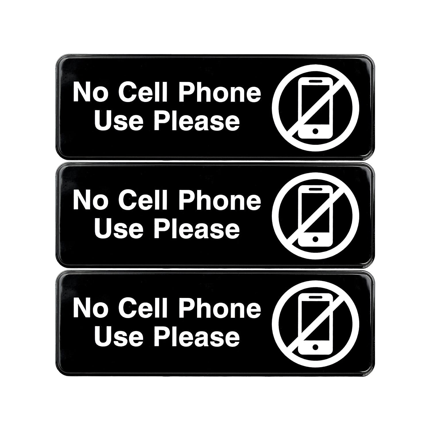 Excello Global Products No Cell Phone Use Please Indoor/Outdoor Wall ...