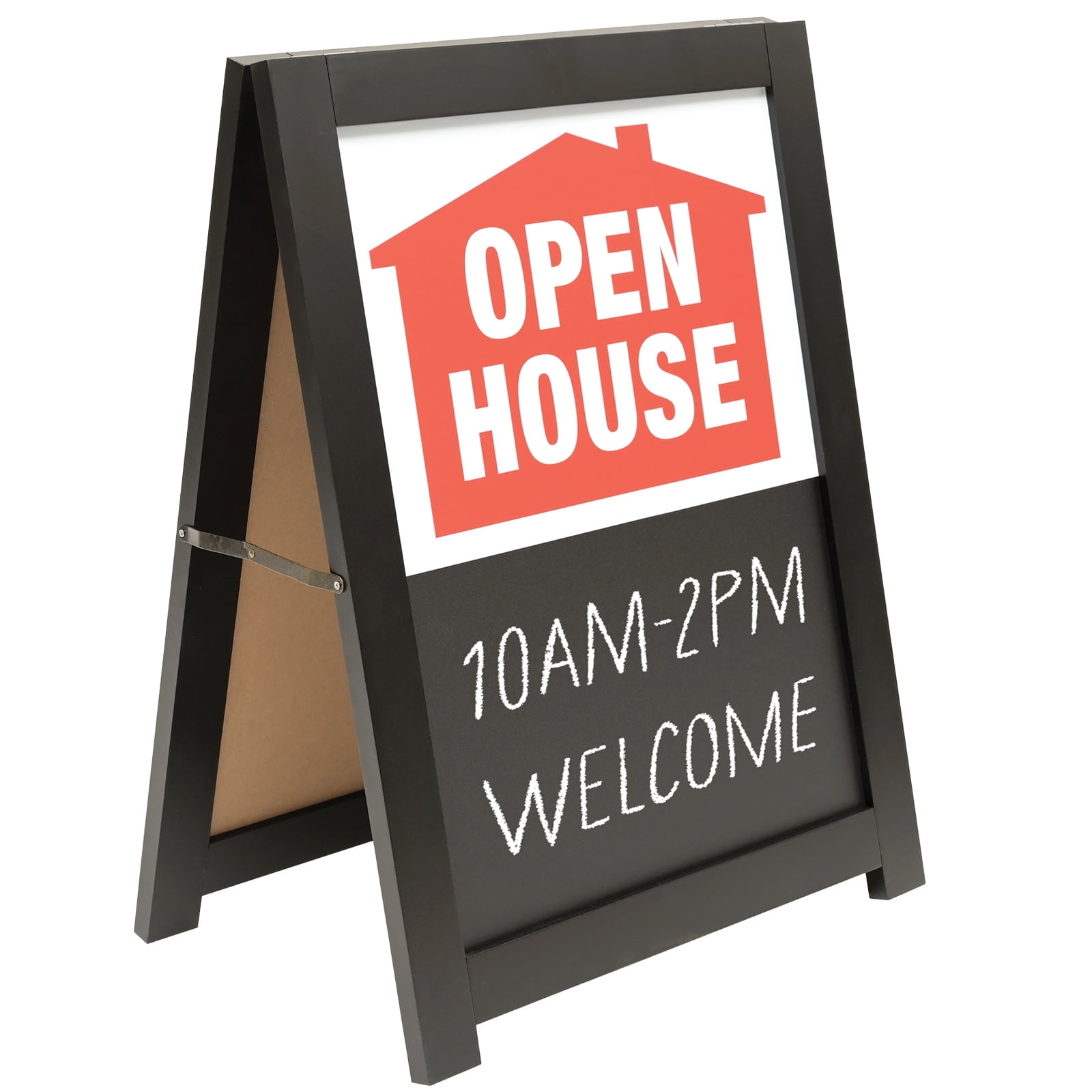 Excello Global Products 19"x25" Dual-Sided Open House A-Frame Sidewalk ...