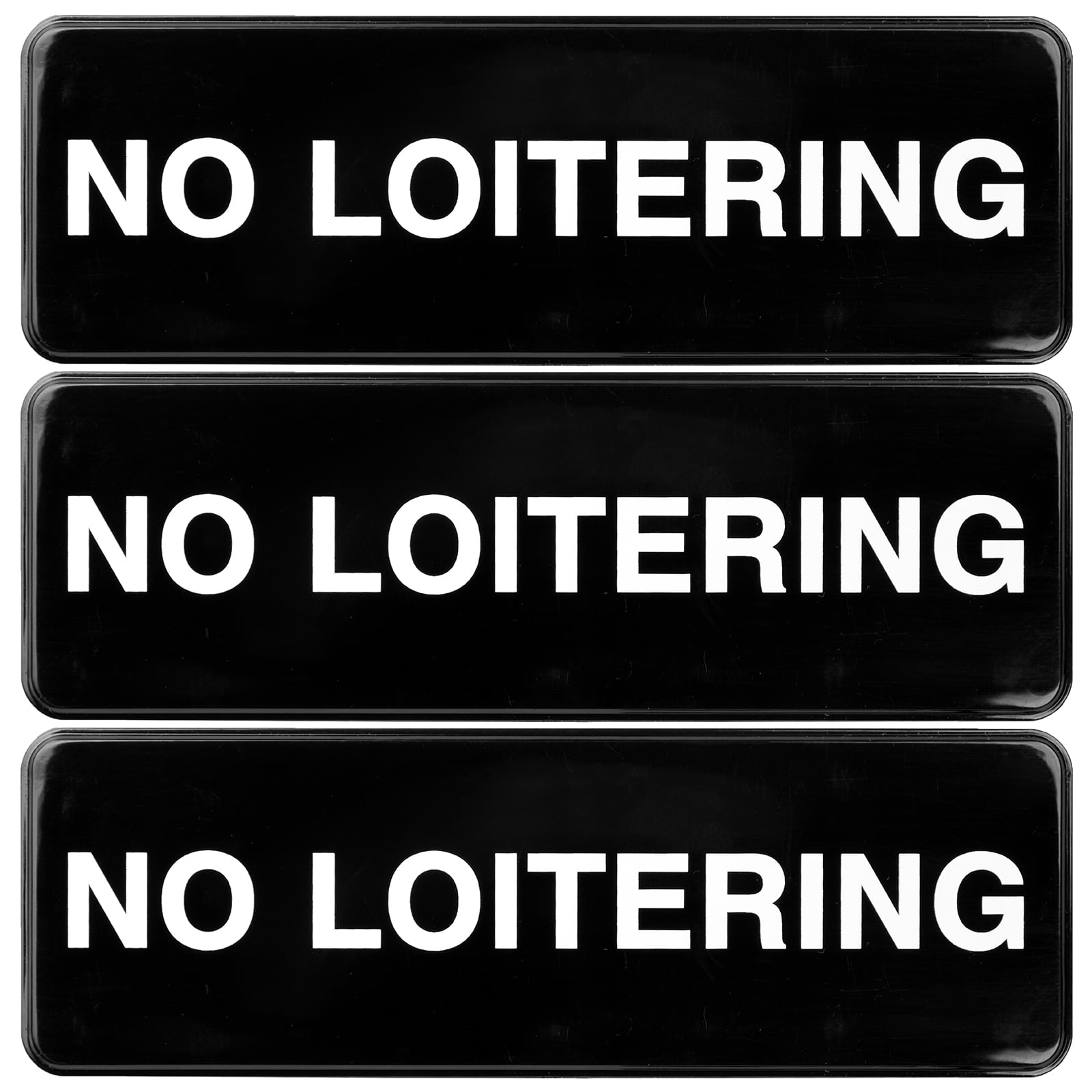 Excello Global Products No Loitering Sign: Easy to Mount Informative ...