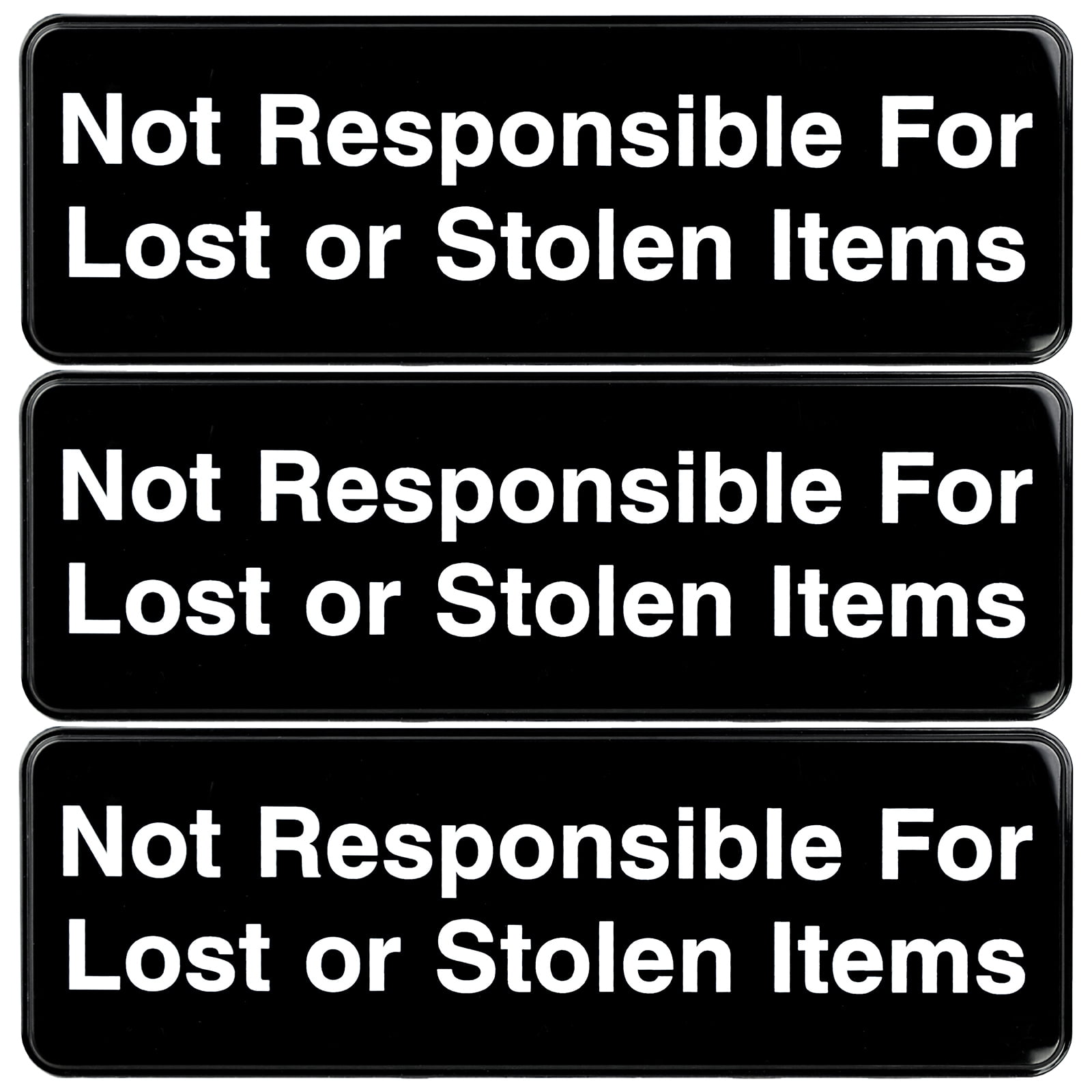 Excello Global Products Not Responsible for Lost or Stolen Articles ...