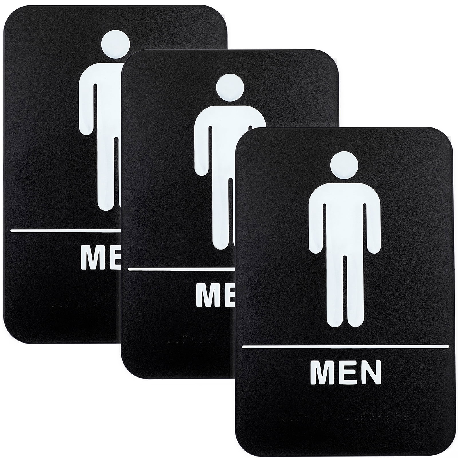 Excello Global Products Plastic Restroom Sign: Easy to Mount with ...