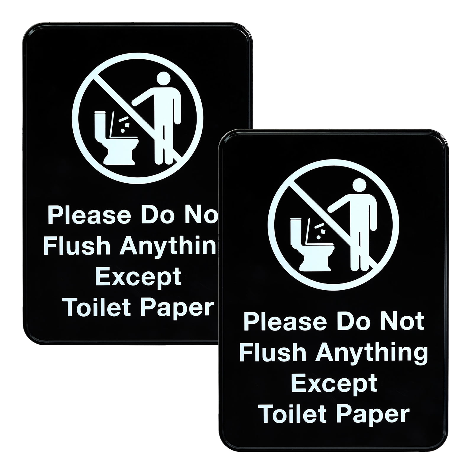 Excello Global Products Please Do Not Flush Anything Except Toilet ...