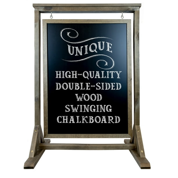 Excello Global Products Rustic Handcrafted Chalkboard Sign: Uniquely ...