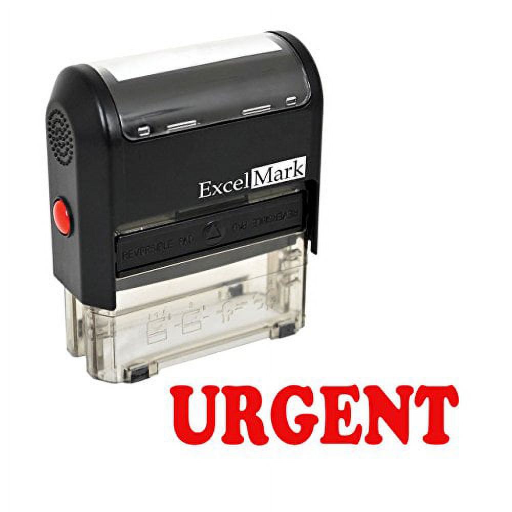 Excelmark 42a1539web-R URGENT Self Inking Stamp, Transparent Base and ...
