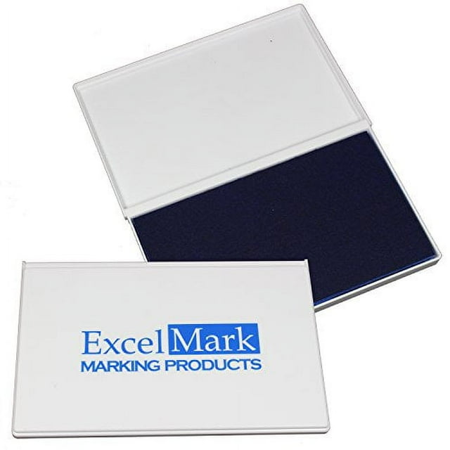 Excelmark Rubber Stamp Ink Pad Extra Large 4-1/4 Inches by 7-1/4 Inches ...