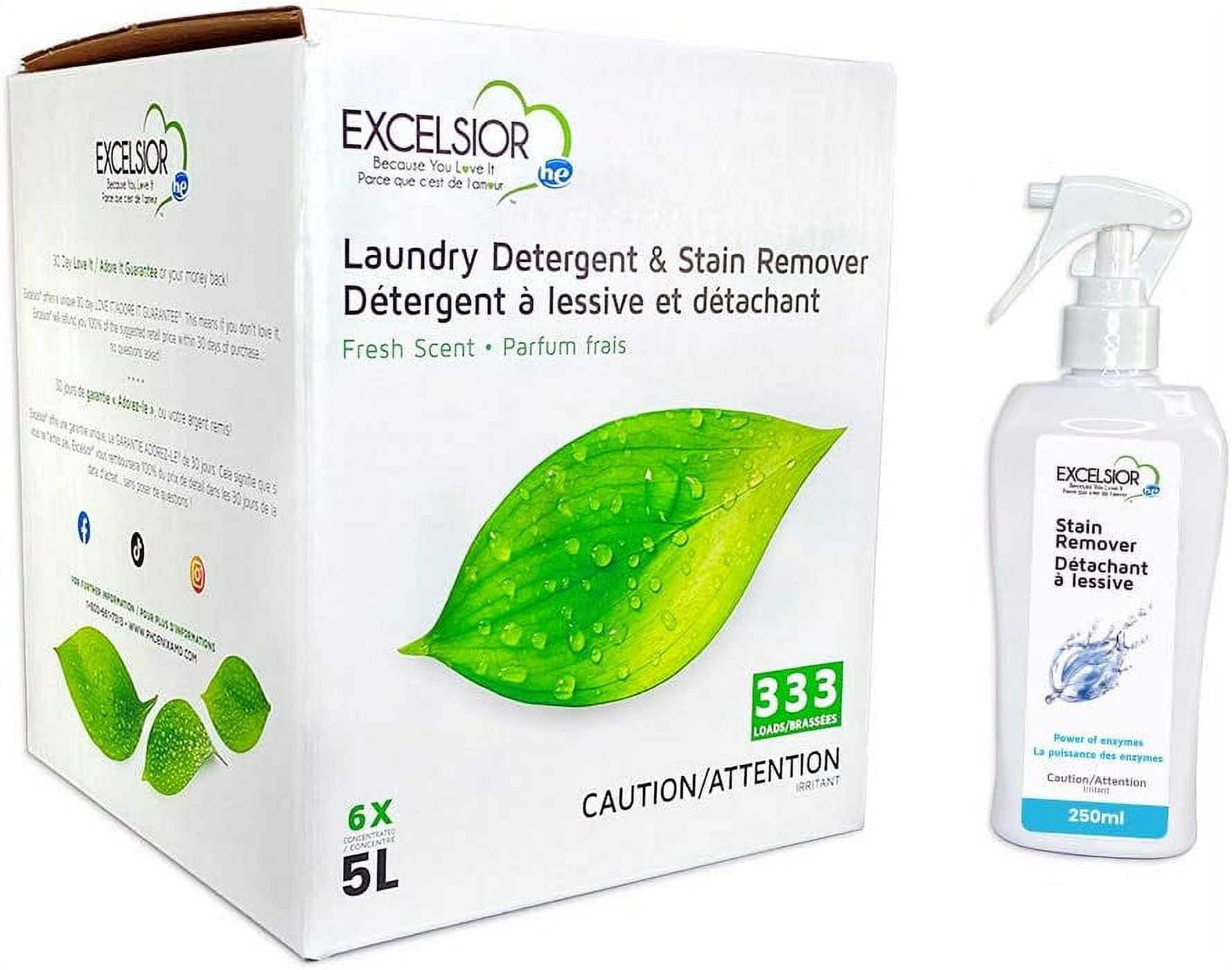 Excelsior High-Efficiency Laundry Detergent - Non-Toxic Clean, Pleasant ...