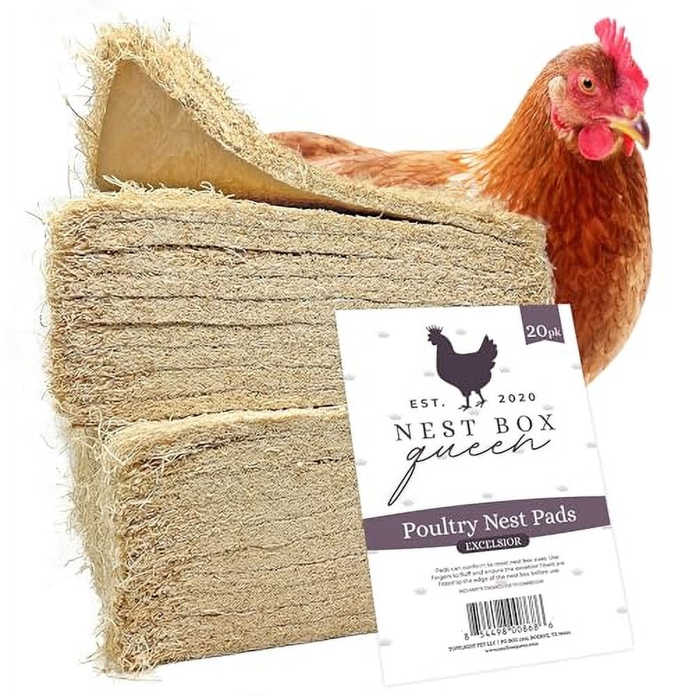 Excelsior Nest Box Pads for Hens - 13inch x 13inch (20 Pack) - Walmart ...