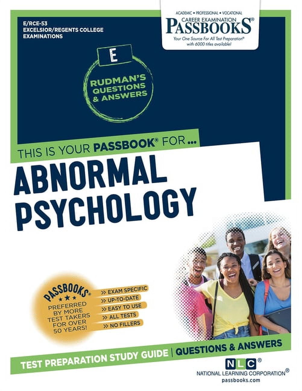 Excelsior / Regents College Examinations: Abnormal Psychology (RCE-53 ...