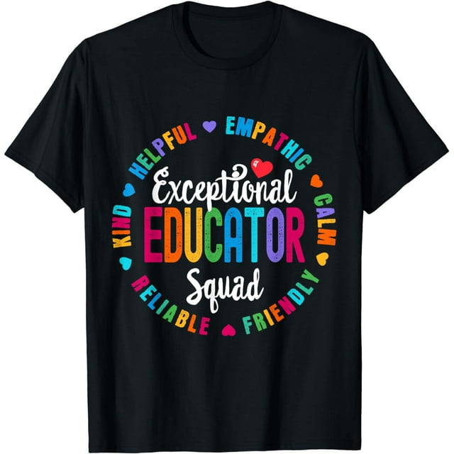Exceptional Educator Squad Special Education Teacher Autism T-Shirt ...