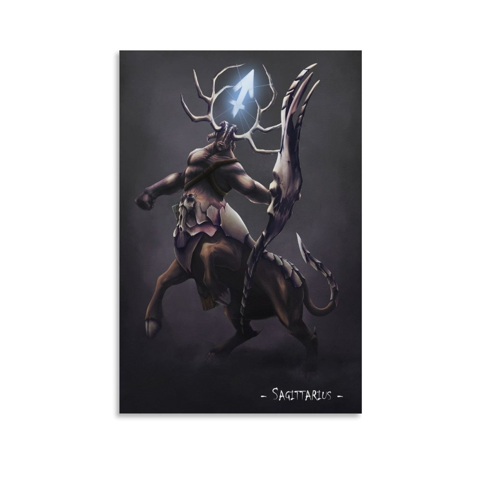 Exceptional Zodiac Signs Poster Sagittarius Canvas Poster Wall Art ...