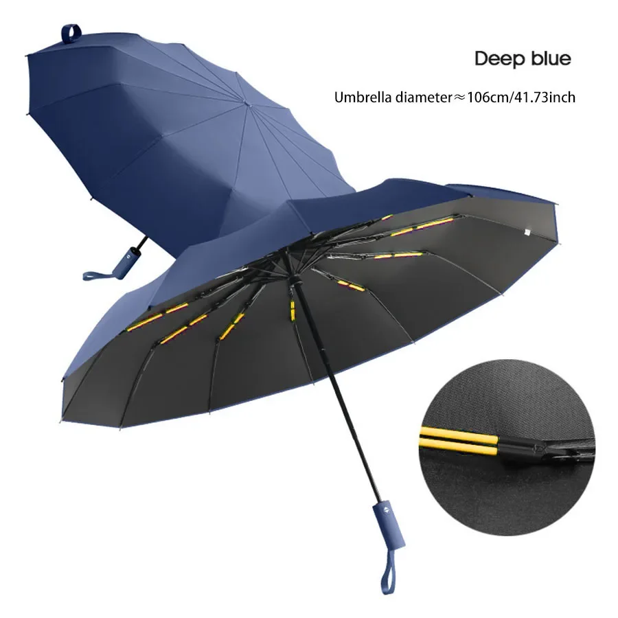 Exceptionally Sturdy Reinforced 24-Bone Umbrella for Men and Women ...