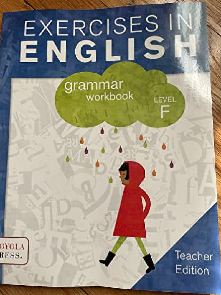 Pre-Owned Excercises in English, Grammar Workbook Level F, Teacher ...