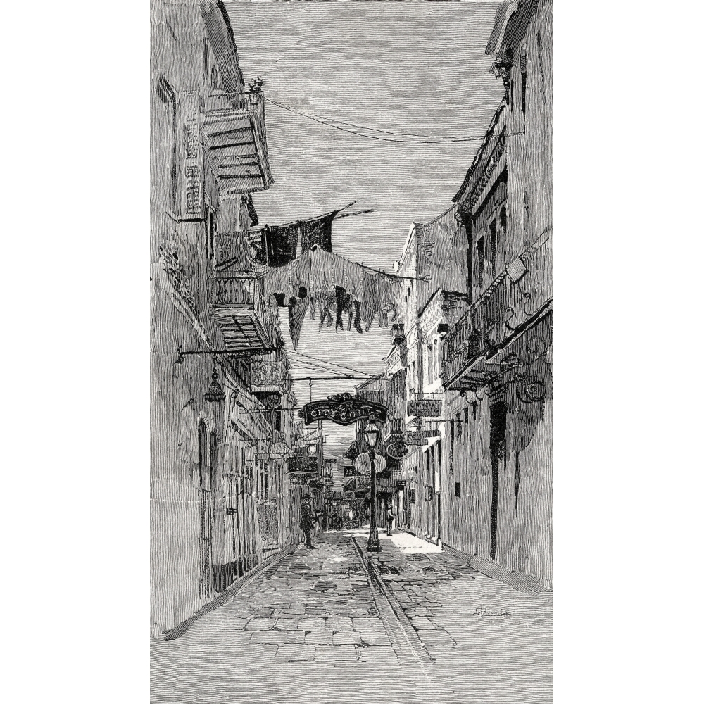 Exchange Alley Looking Toward Canal Street New Orleans Louisiana ...