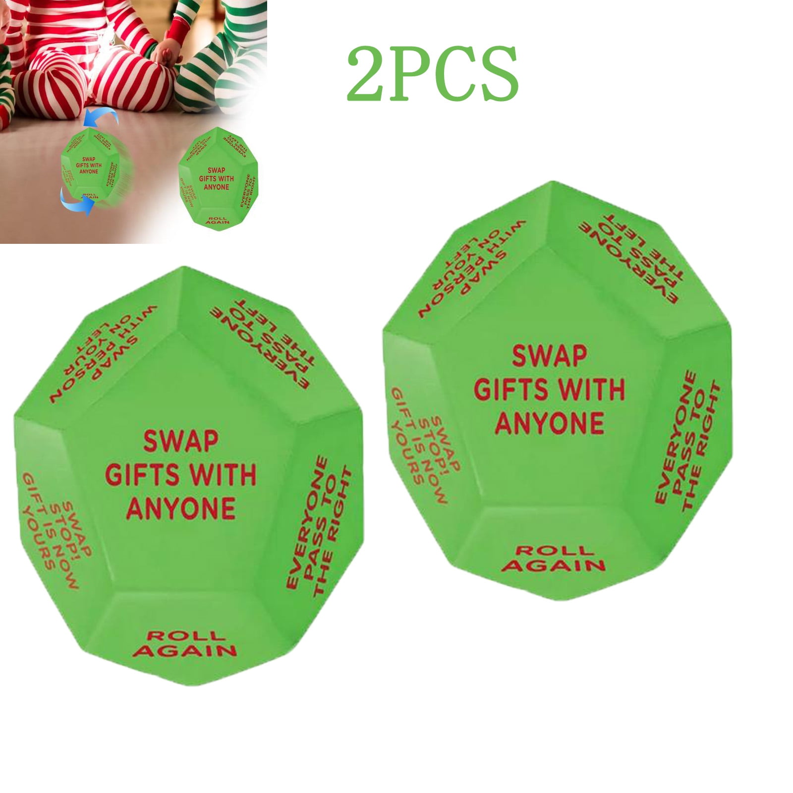 Exchange Party Game Dice, 2025 Santa Swap Gift Exchange Dice, Christmas ...
