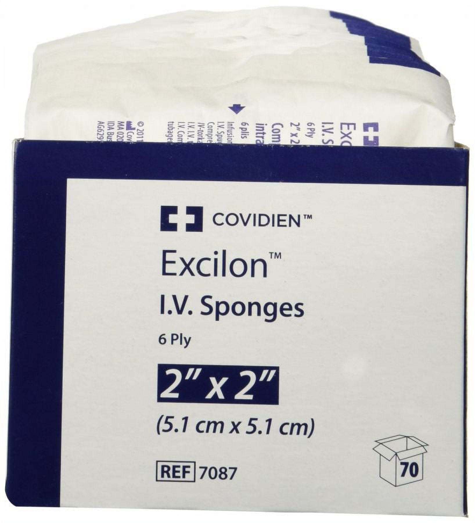 Excilon Sterile IV Sponge ''2 x 2 , 70 Count'' 2 Pack - Walmart.com