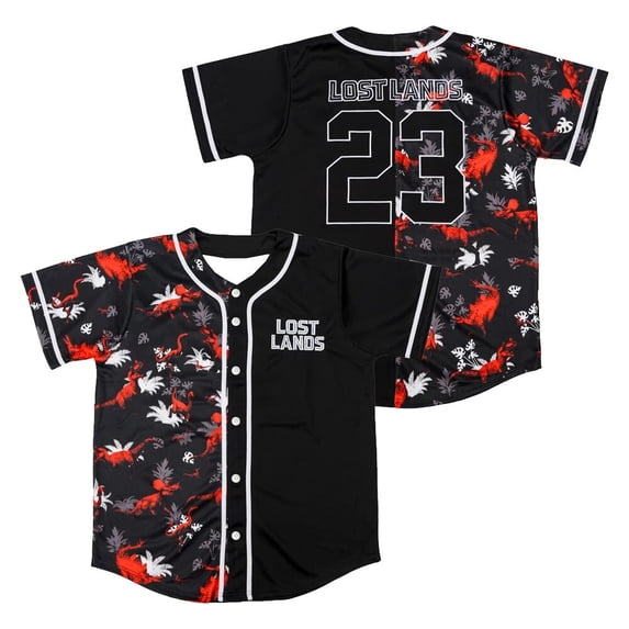 Excision Lost Lands Baseball Jersey Top Shirt V-Neck Shirt Women Men ...