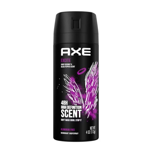 Excite Deodorant Body Spray by AXE for Unisex - 4 oz Body Spray ...