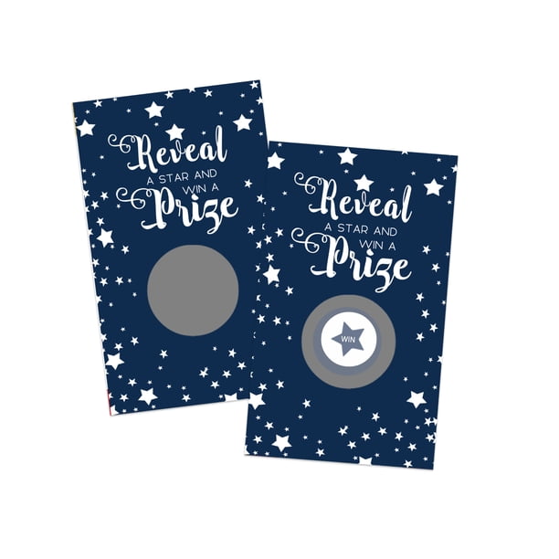 Navy Blue Star Scratch Off Game Cards - 28 Pack for Parties & Events by ...