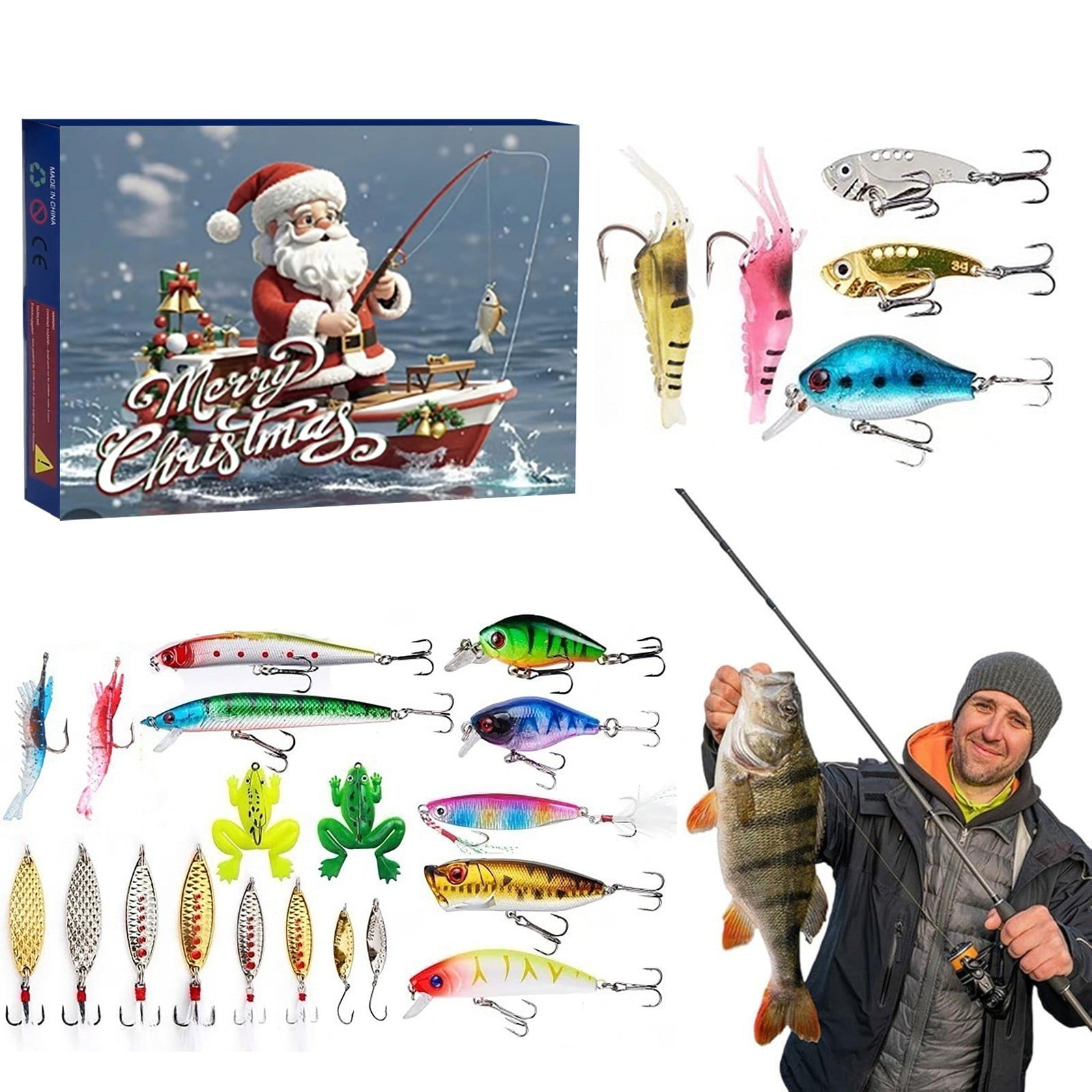 Exciting Countdown Sets - Christmas Advent Fishing Countdown 24 Days ...