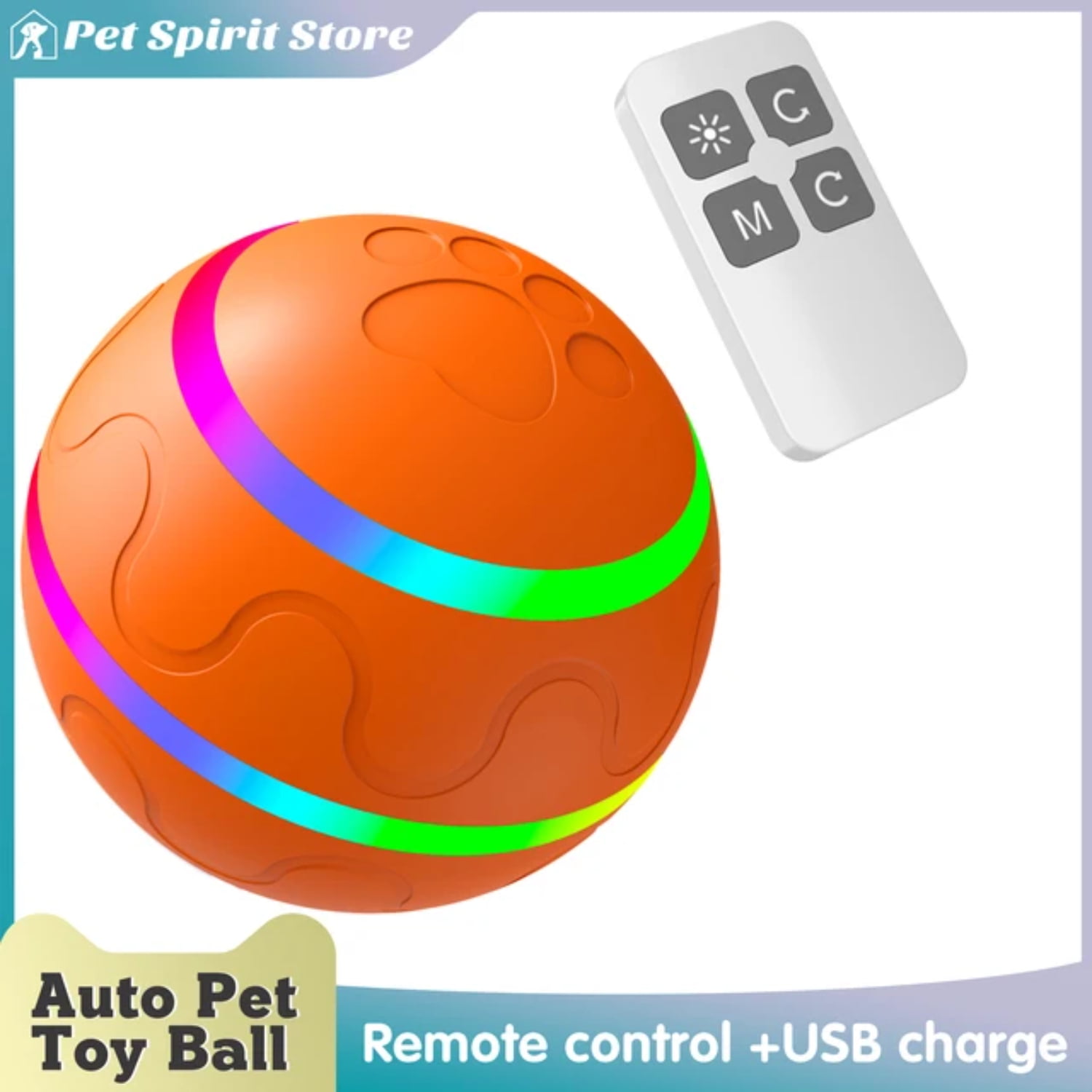 Exciting and Interactive Rechargeable Smart Toy Ball for Cats and Dogs ...