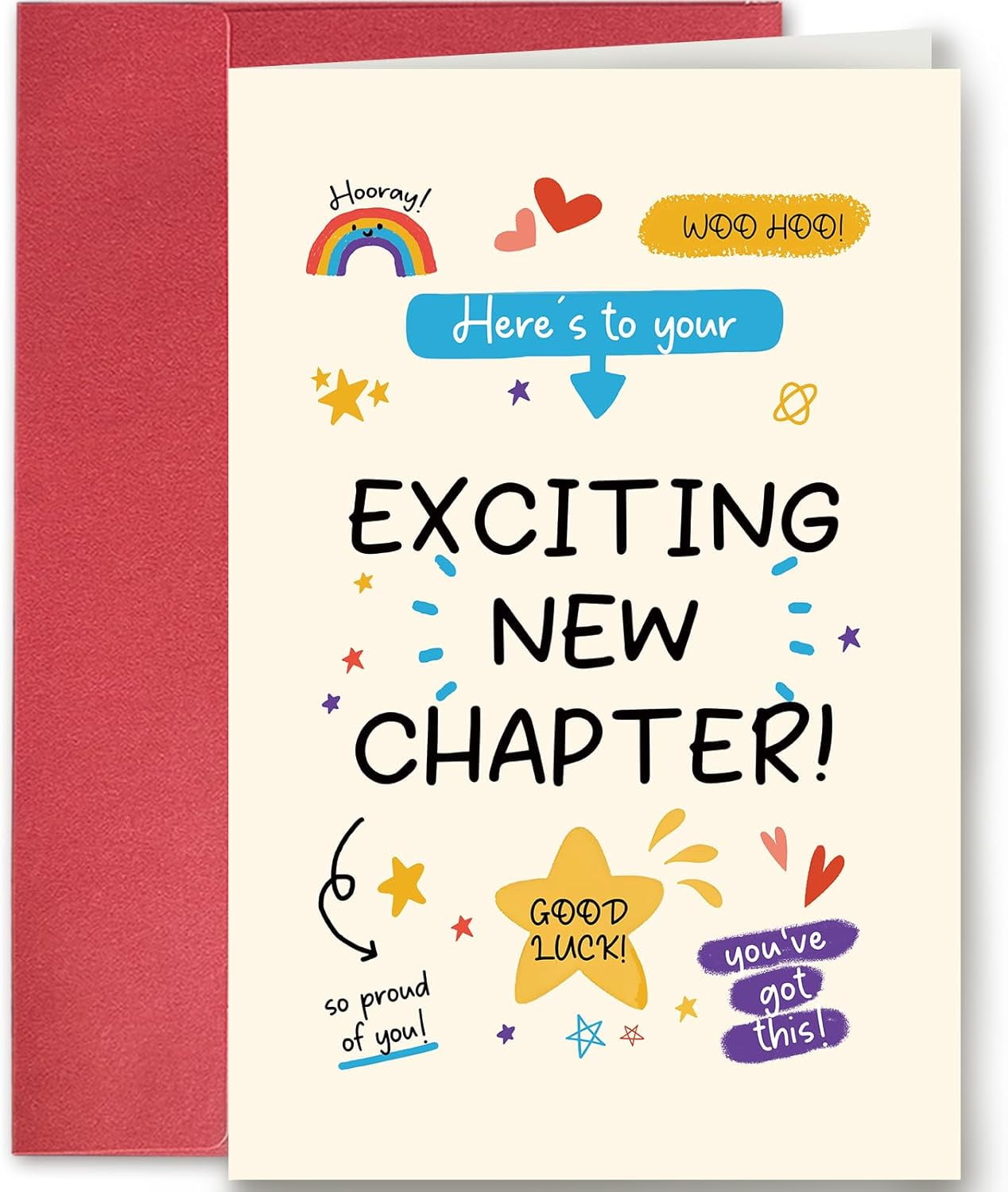 Exciting New Chapter Greeting Card – Cheerful Congratulations & Good ...