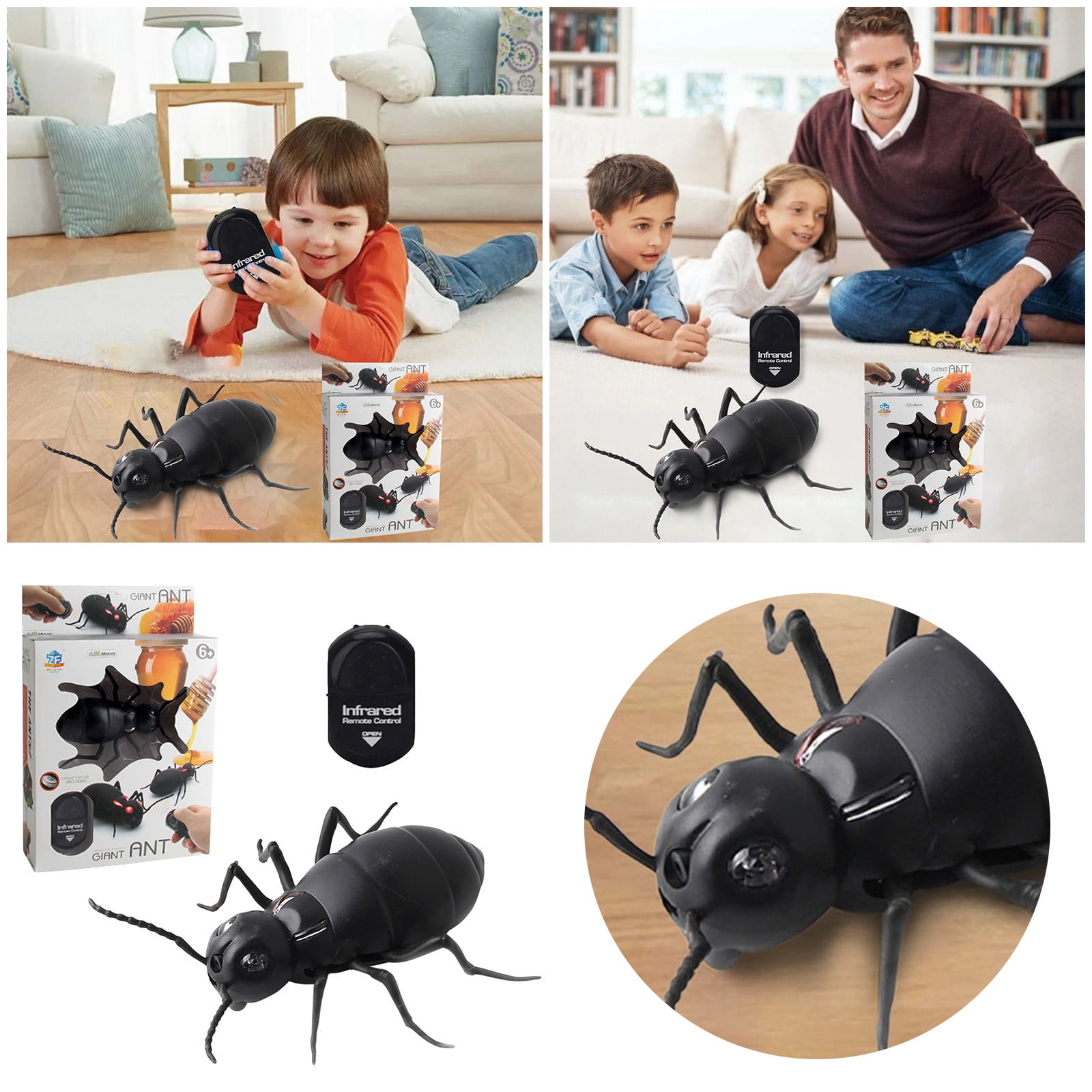 Exciting Remote Control Novelty Scary Toy Realistic Prank for Kids ...