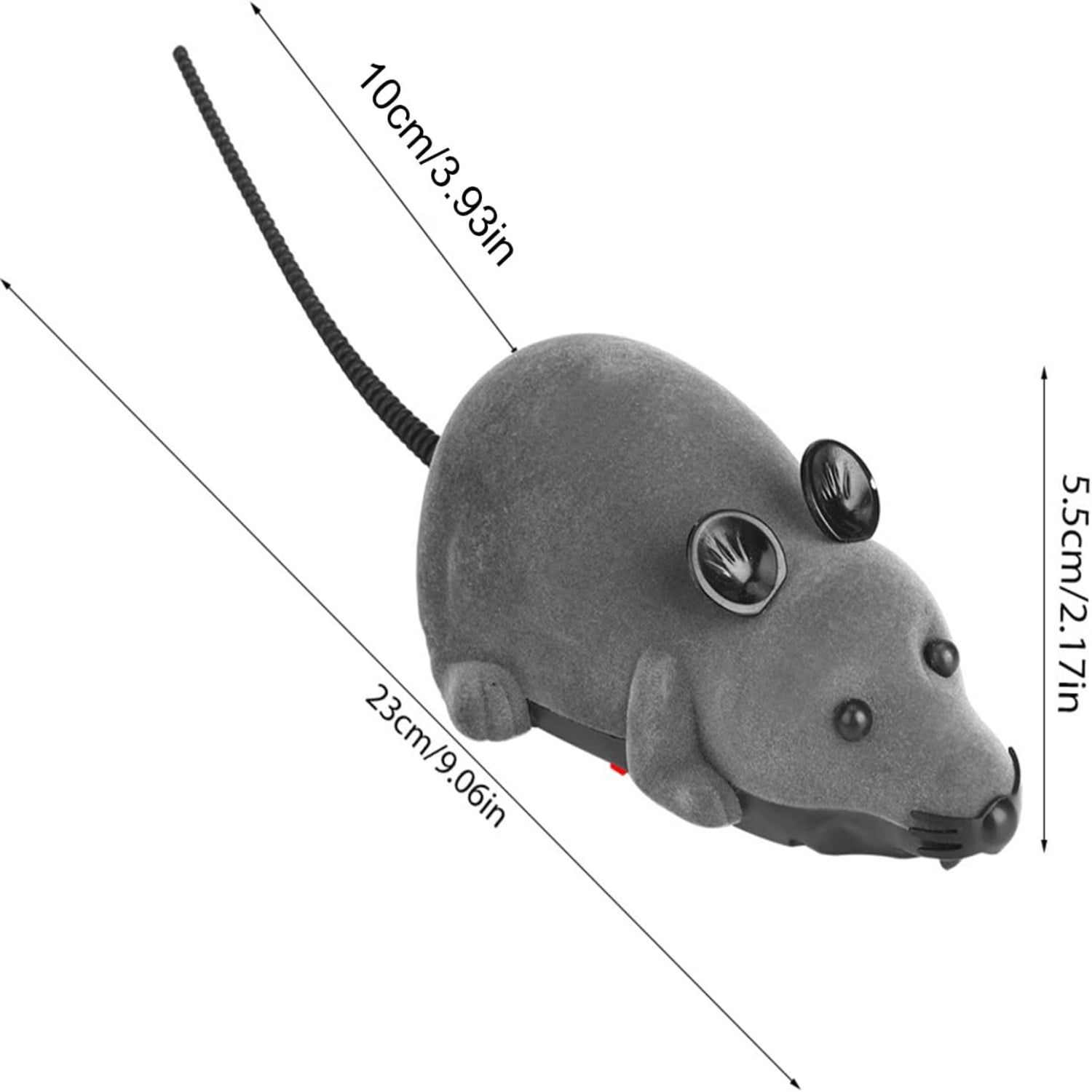 Exciting Wireless Gray Remote Control Rat Toy for Pets - Fun ...