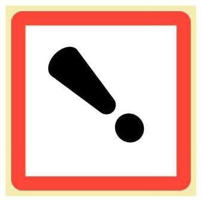 Exclamation Eye-Skin Hazard-Safety Labels (GHS Pictogram Symbol), 1" X ...