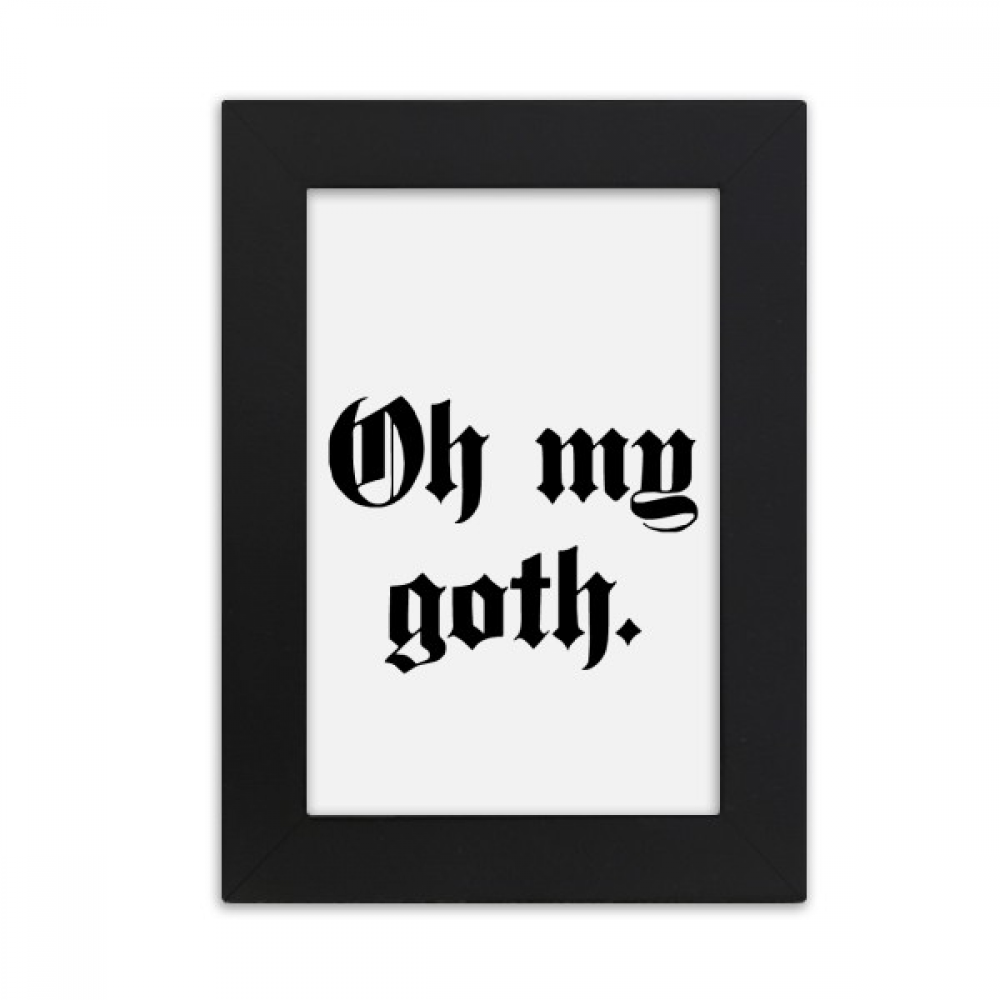 Exclamation Gothic Alphabet Desktop Photo Frame Picture Display Art ...