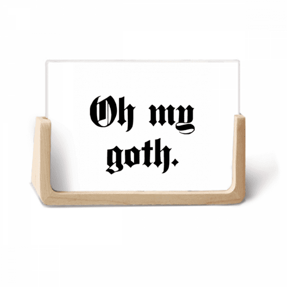 Exclamation Gothic Alphabet Photo Wooden Photo Frame Tabletop Display ...