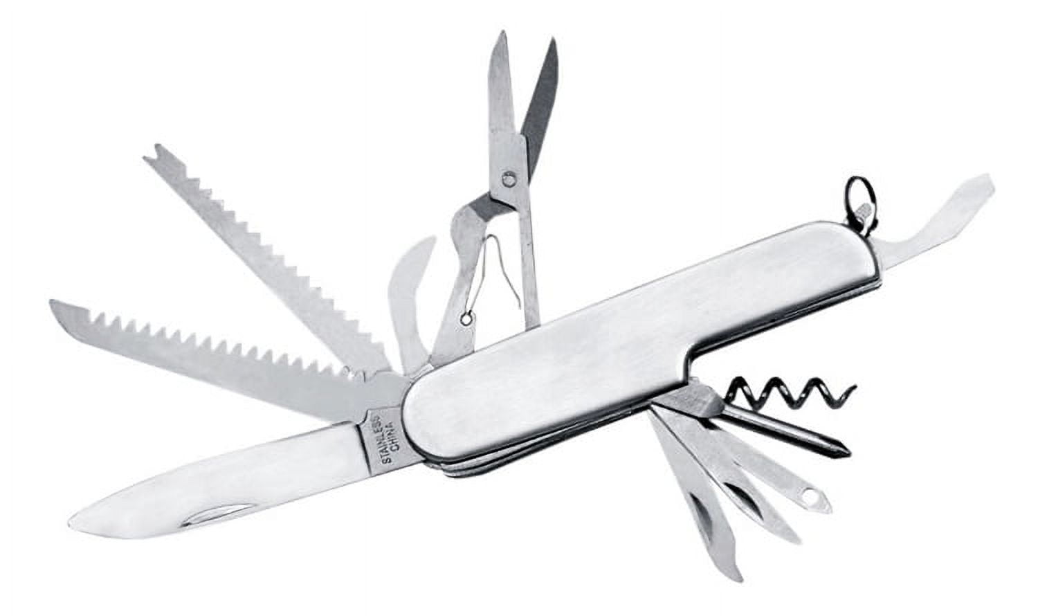 Exclusive 3.25" 13-Function Stainless Steel Swiss Multi-Tool 213006 ...
