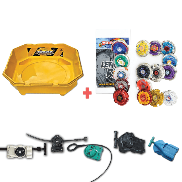 Beyblade Battle Starter Pack: Combo, 12-Pack Beyblades, Fury Series +2 ...