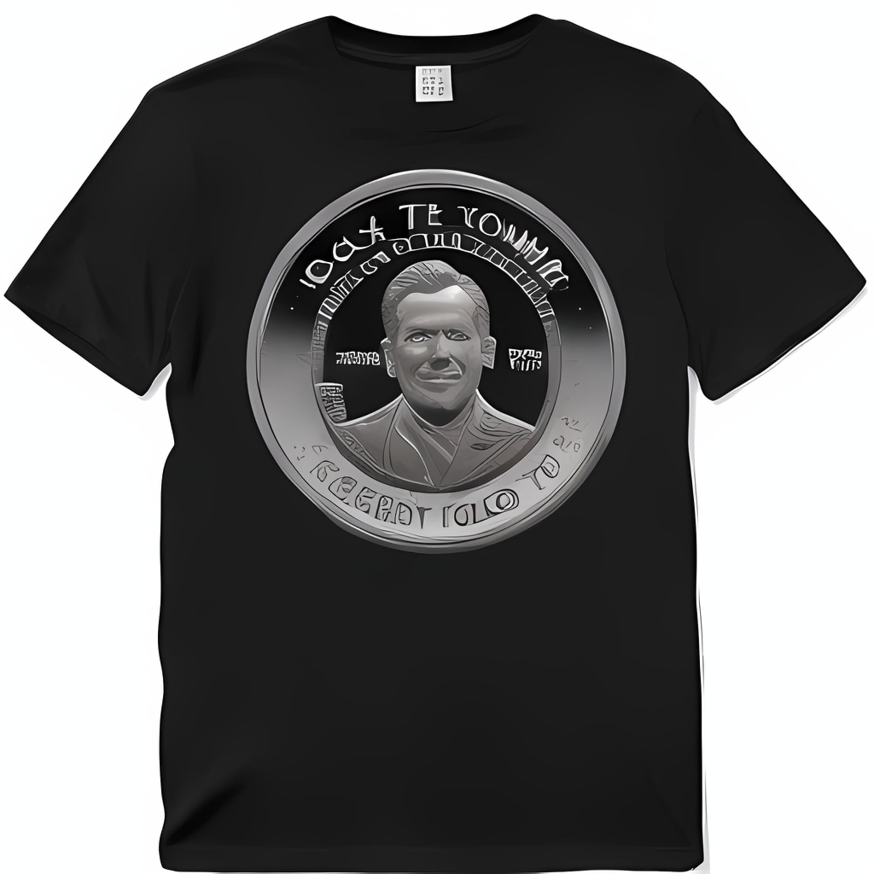 Exclusive Black T-Shirt: Ronald Reagan Engraved Portrait 40th US ...