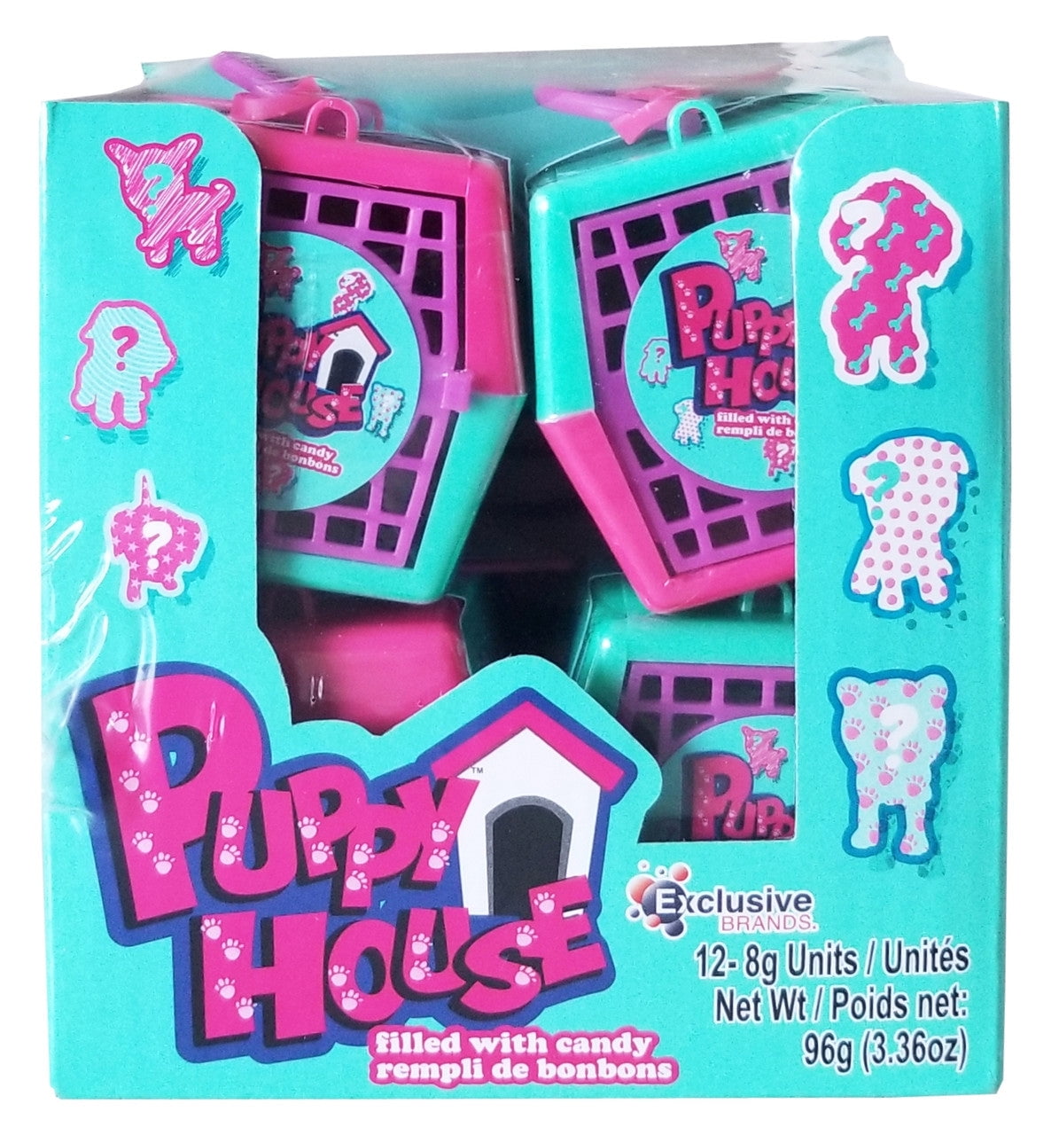 Exclusive Brands Puppy House filled with Candy, (12 x 8g/0.3 oz.), 96g/3.36 oz., Box - Walmart.com