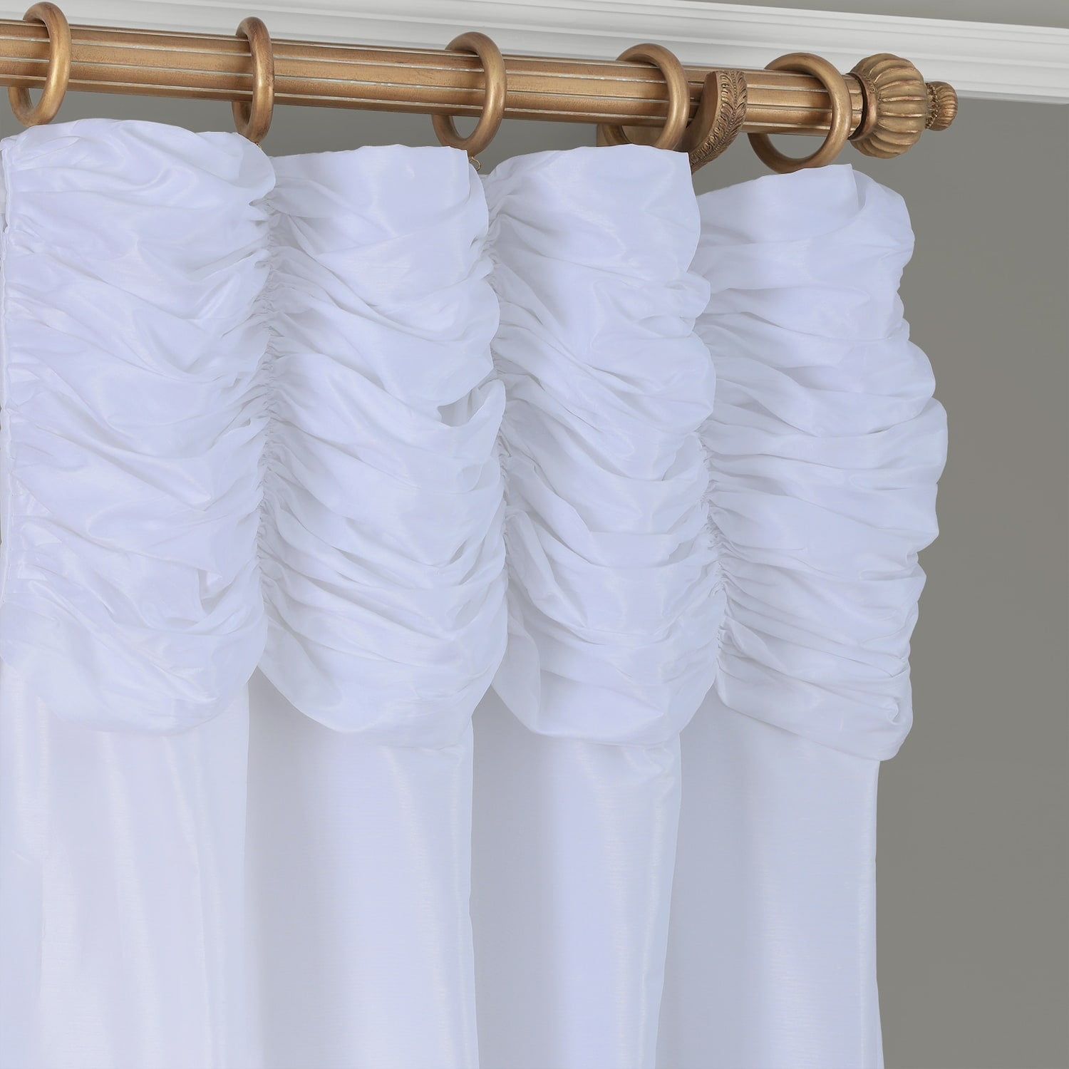 Exclusive Fabrics Exclusive Fabric Ruched Textured Faux Dupioni Silk ...