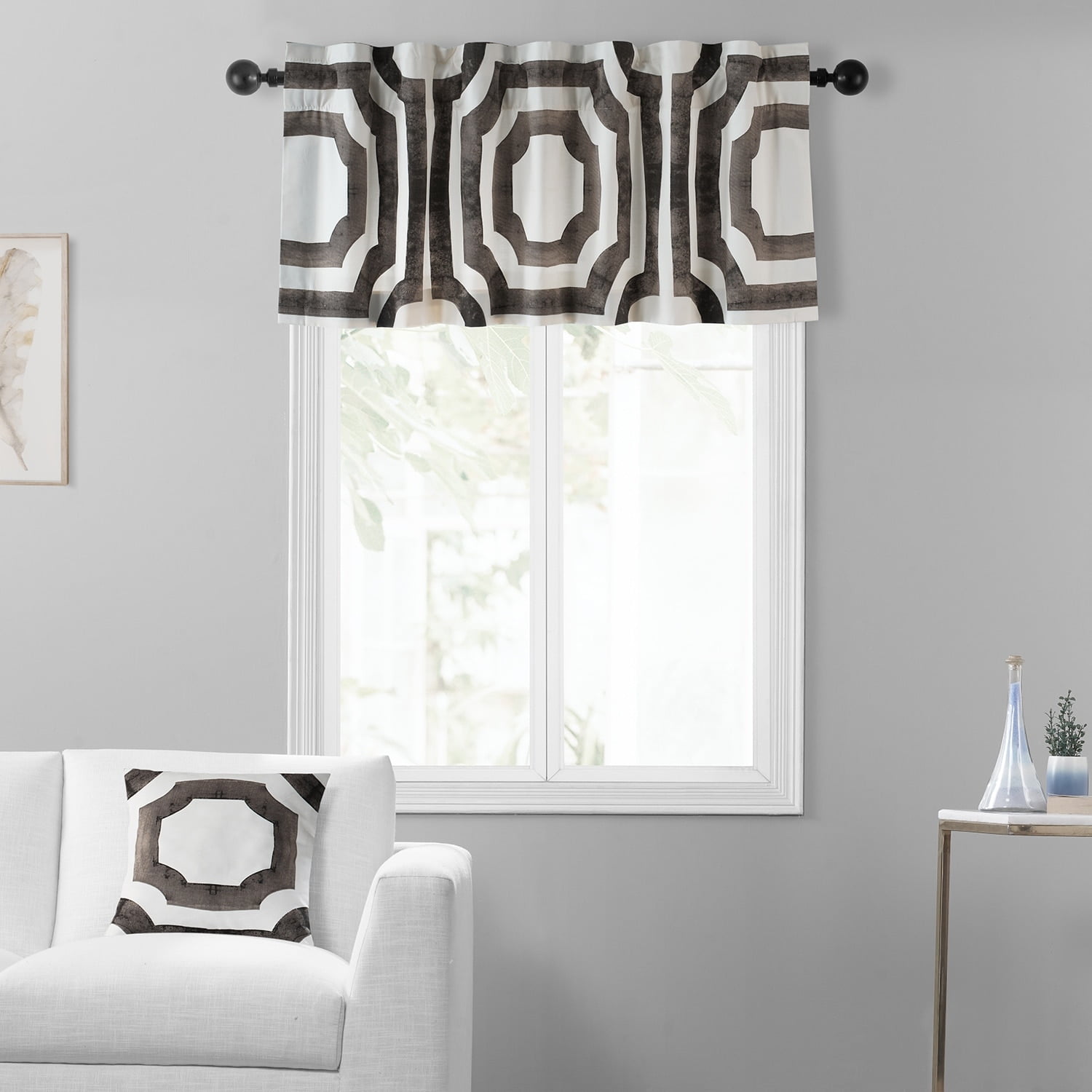 Exclusive Fabrics Mecca Printed Cotton Window Valance - 50 X 19 Mecca ...
