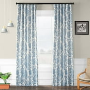 Suzani Flocked Faux Silk 76" x 84" Grommet Curtain Panel Pair - Walmart.com