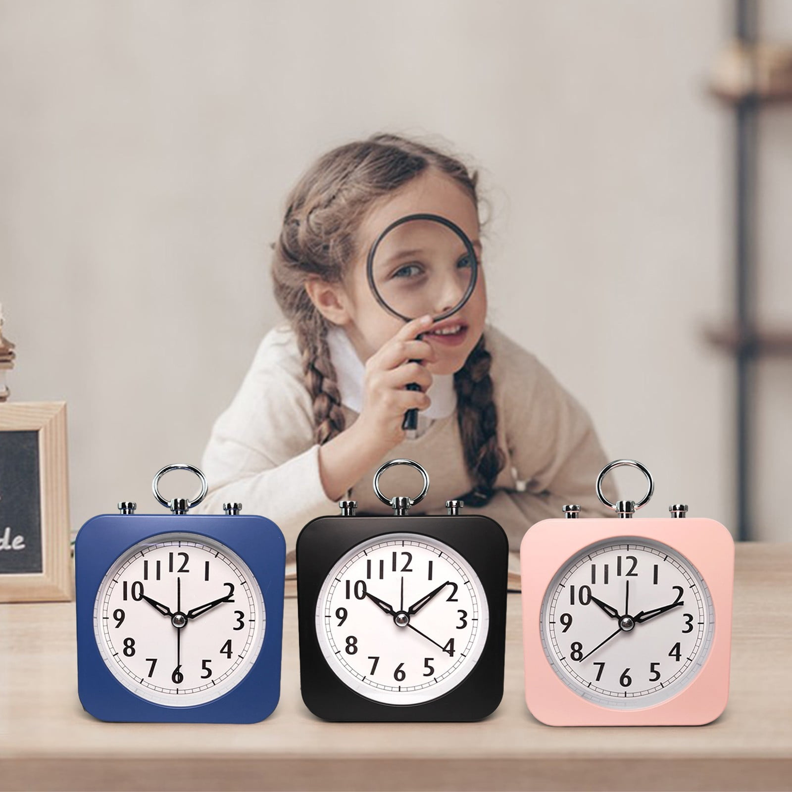 Exclusive, Fashionable Candy Lazy Silent Alarm Clock, Desktop Clock ...