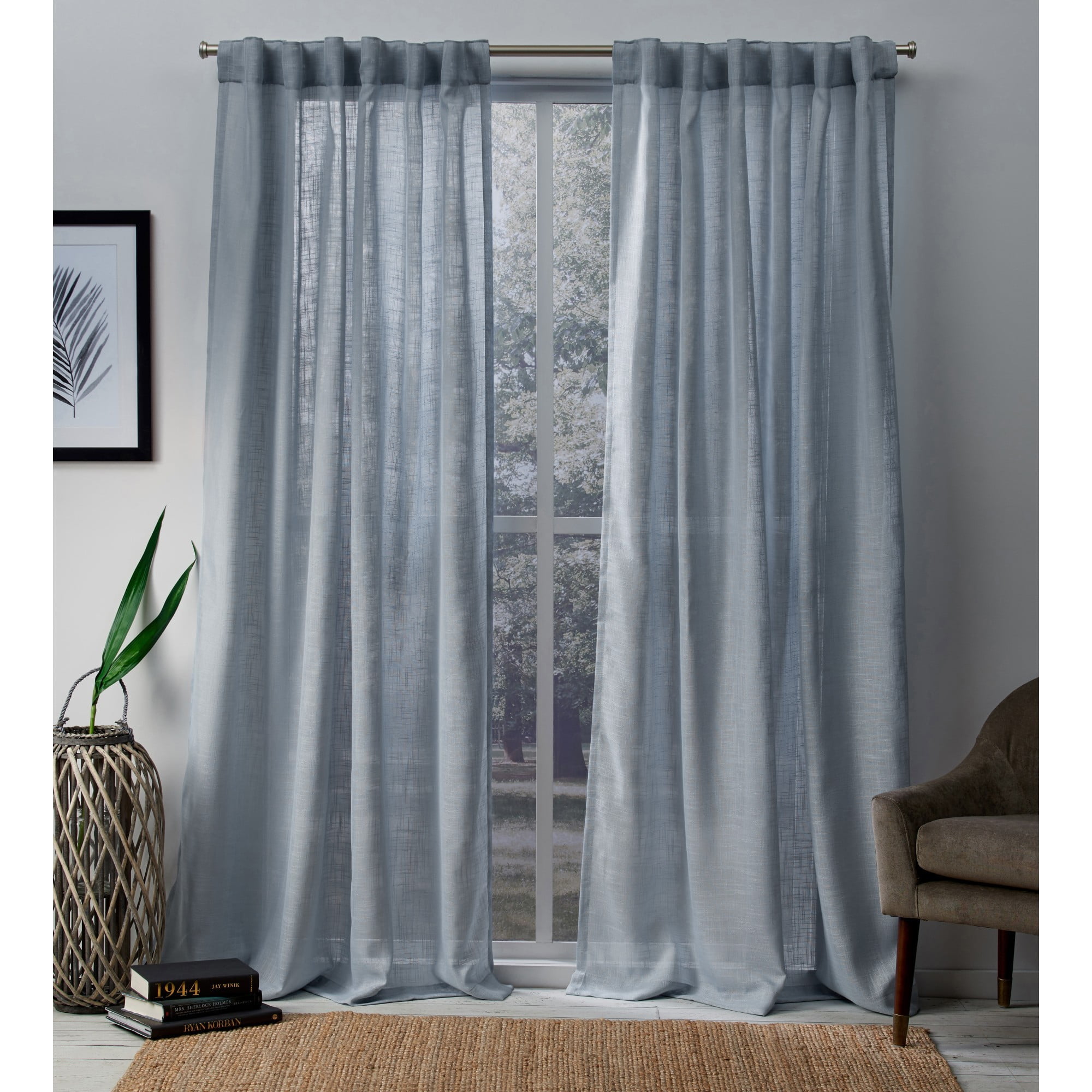 Exclusive Home Bella Window Curtain Panel Pair - Walmart.com