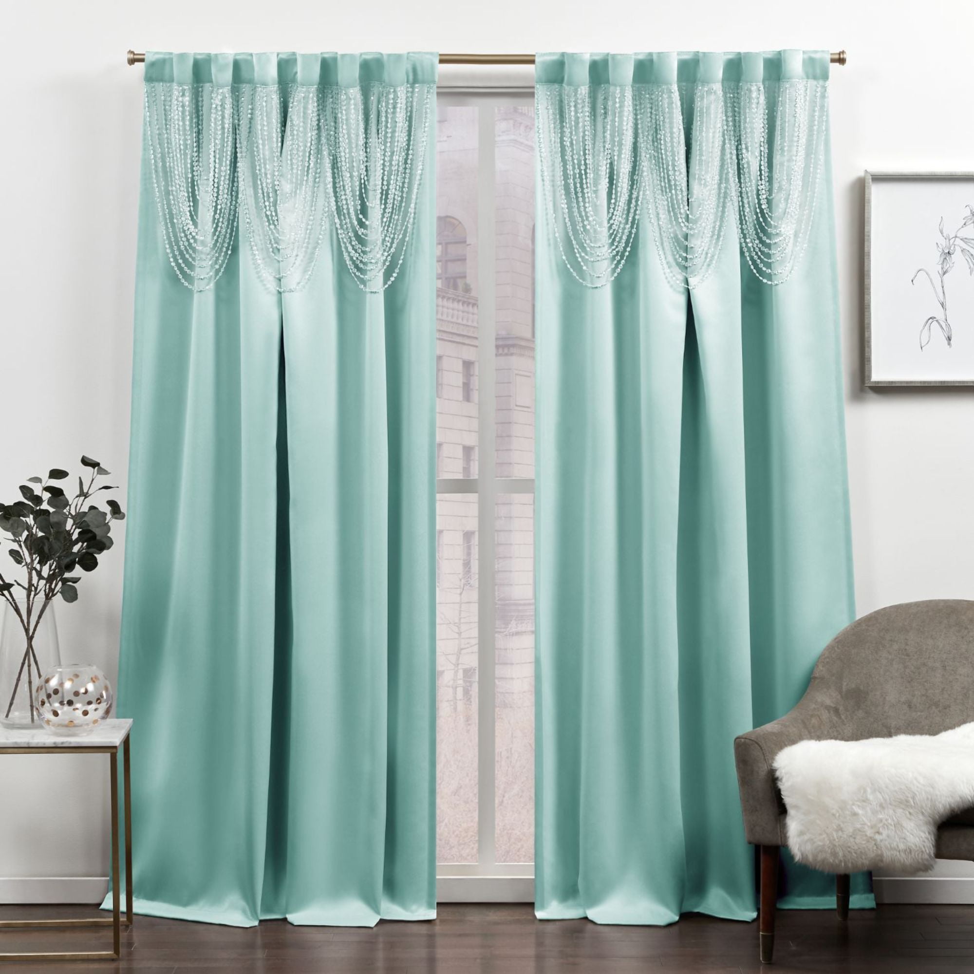 Exclusive Home Bliss Room Darkening Room Blackout HIdden Tab Top ...